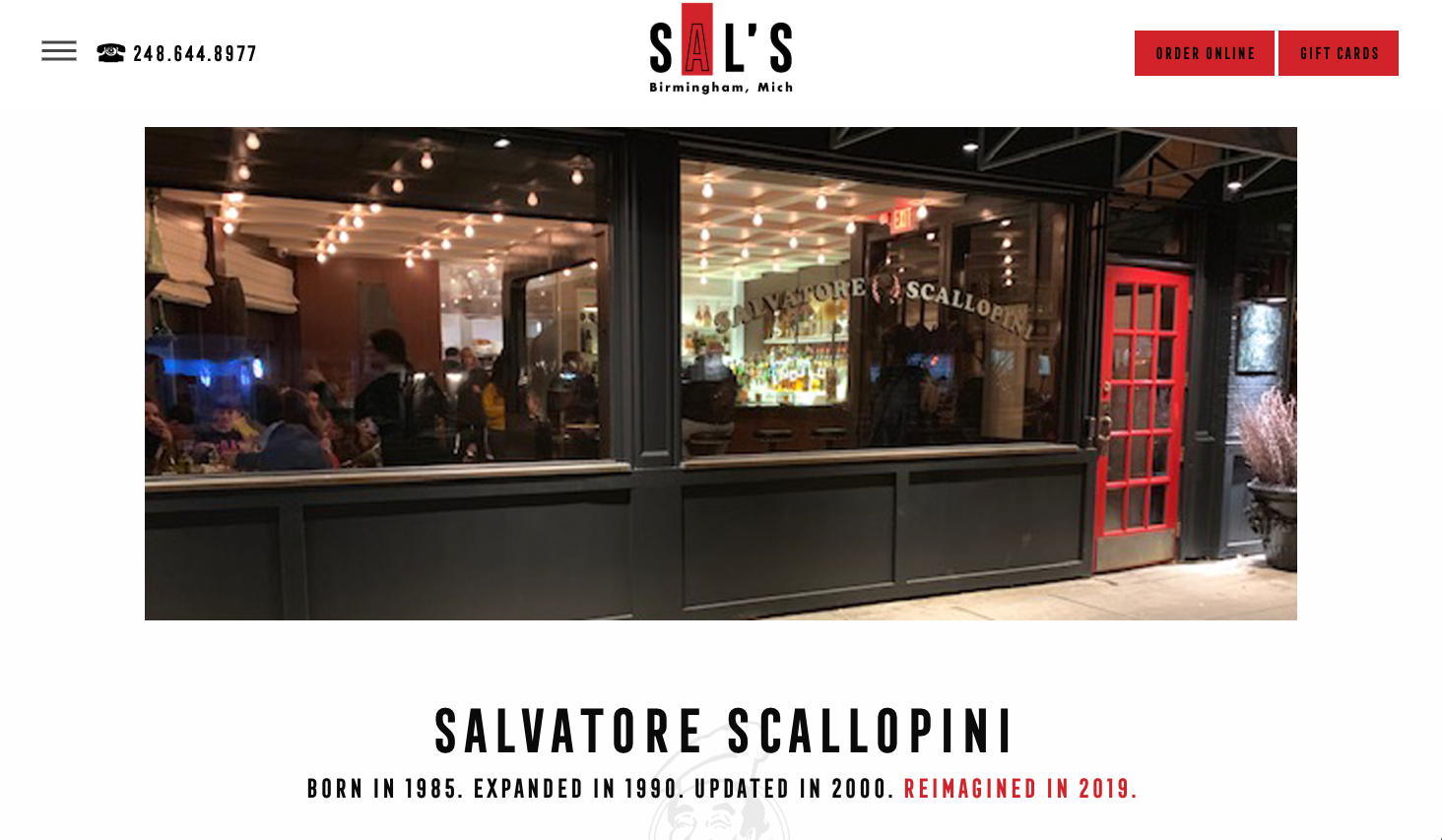 Homepage - Sal's